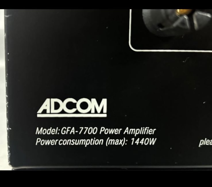 ADCOM GFA-7700 5ch Power amp – AVInside