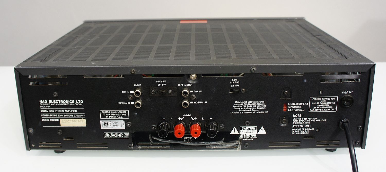NAD MONITOR 2700 THX STEREO POWER AMPLIFIERN – AVInside
